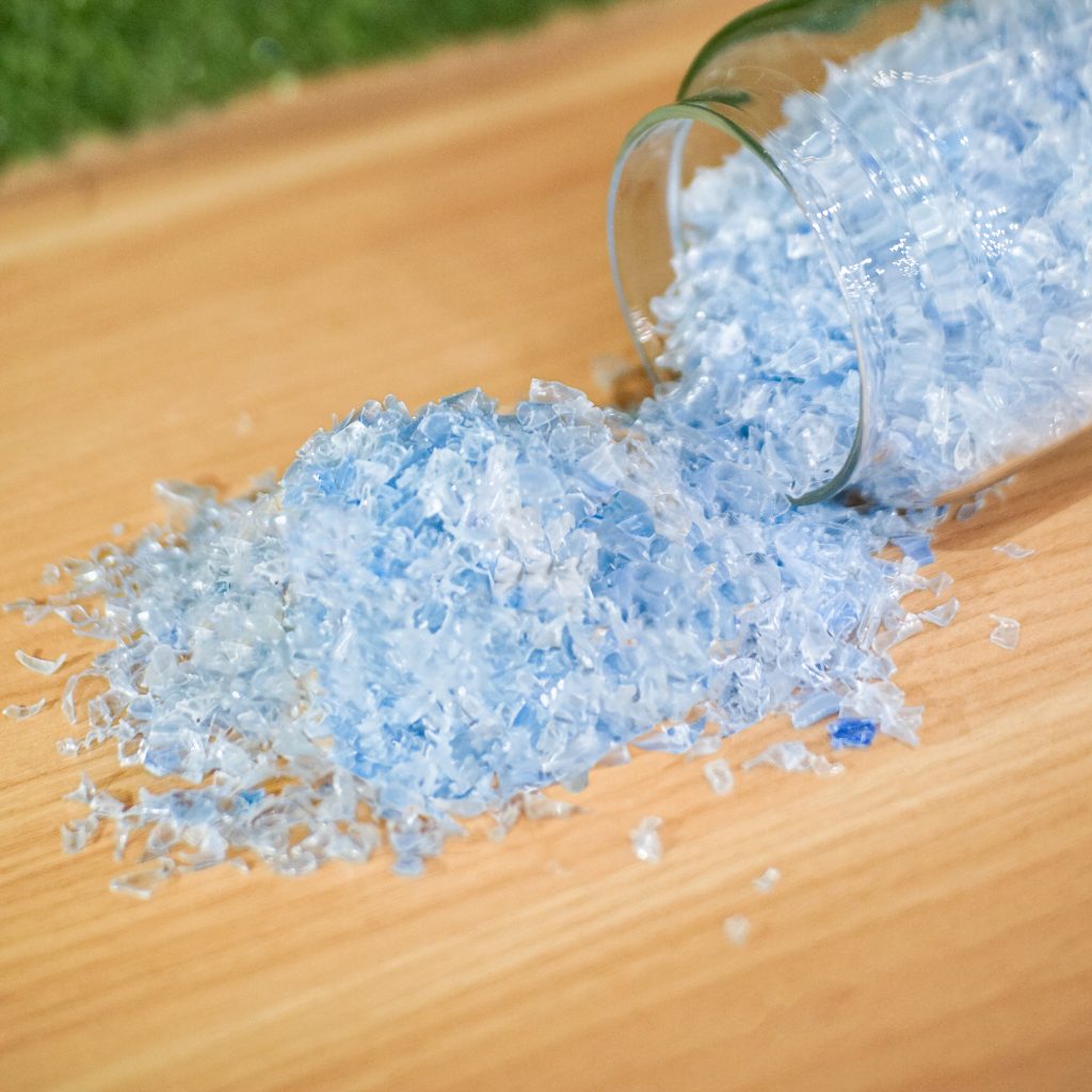 r-PET Flakes Light Blue - Polindo Utama Recycle