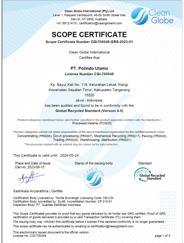 Indonesia’s PET Flakes Manufacturer - Polindo Utama Recycle